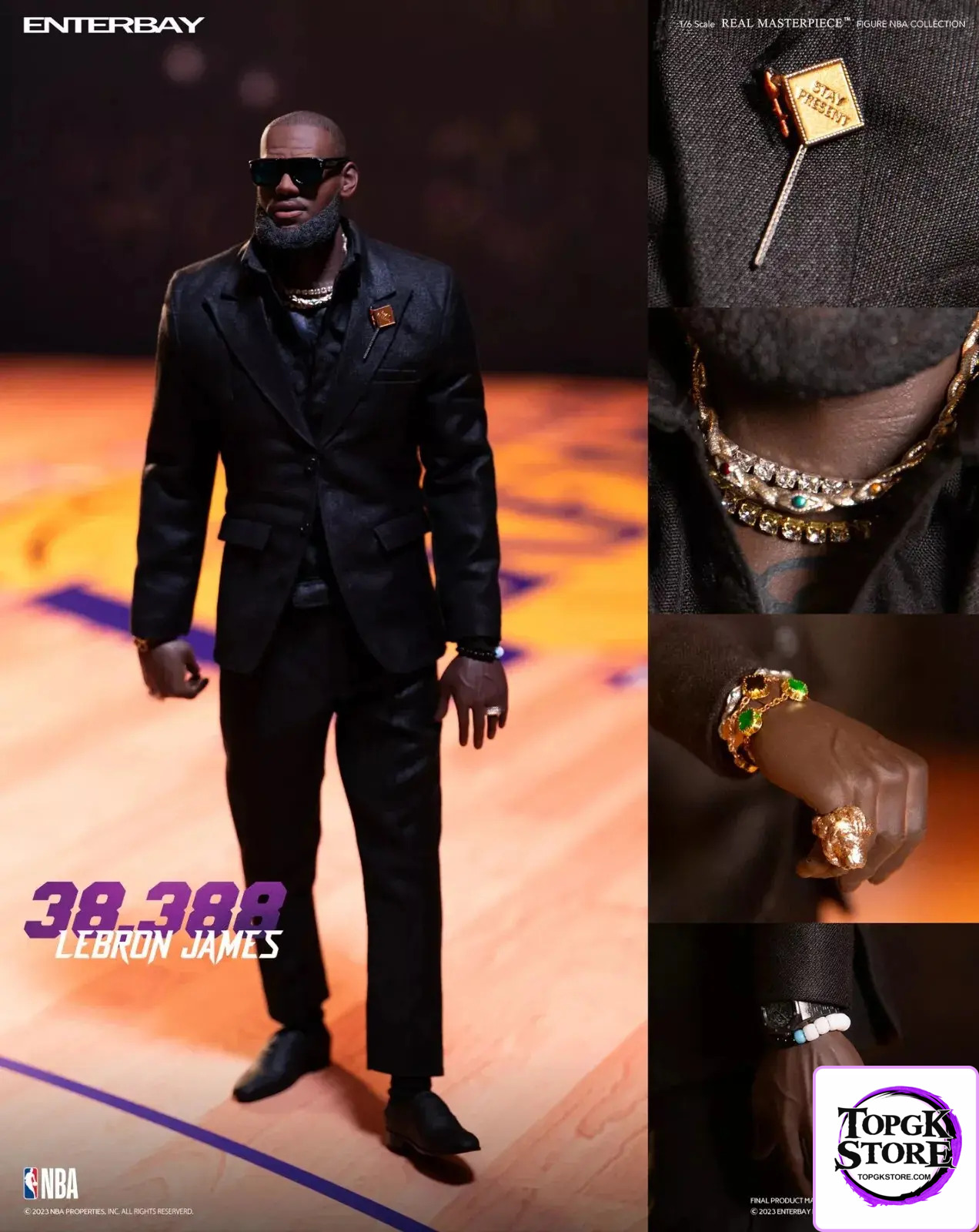 Enterbay - NBA LeBron James All-Times Scoring Leader 1/6 Scale Figure ...