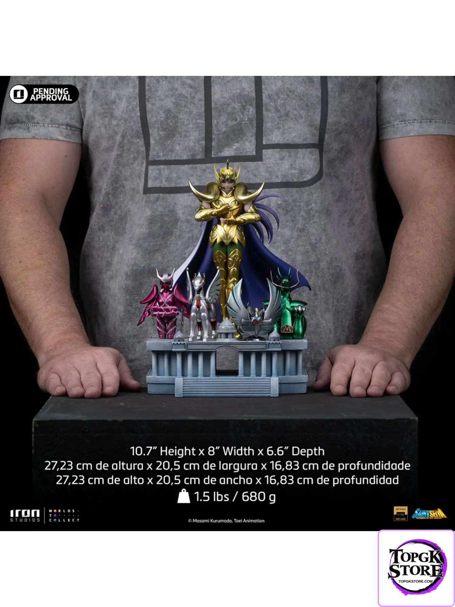 Iron Studios – Aries Mu Statue Saint Seiya Art Scale 1/10 TOEIS203225 ...